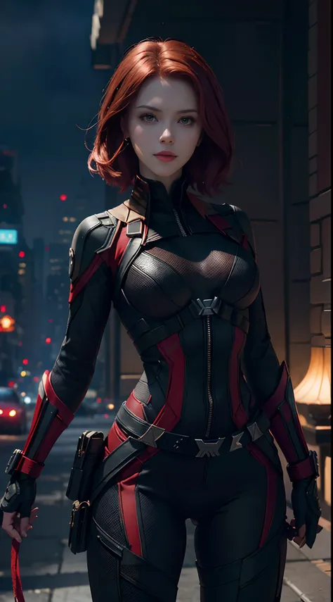 Scarlett Johansson plays Black Widow in the Marvel Universe, In nature, Super detailed, Ultra ...