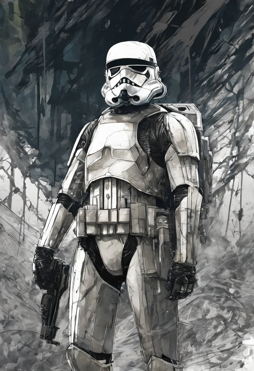 El dibujo de tinta Stormtroopers, Digital illustration, Comic strip ...