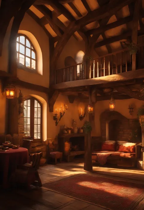 {{Medieval inn,inside in room}},Beautiful scene,during daytime,No ...