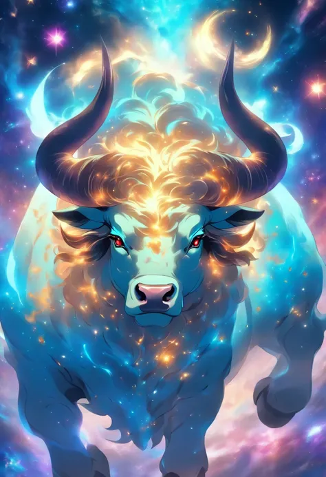 (((Cosmic Bull))) best quality, ultra-high resolution, 4K detailed CG ...