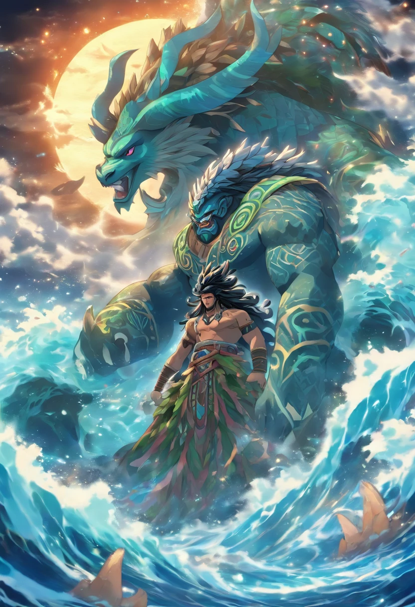 (((Tangaroa))) best quality, ultra-high resolution, 4K detailed CG, master piece, Maori - SeaArt AI
