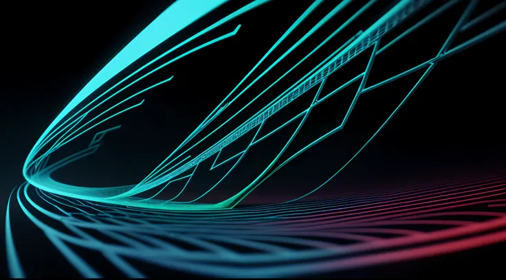 Engaging 3D visualization featuring stunning graphs、glinting - SeaArt AI