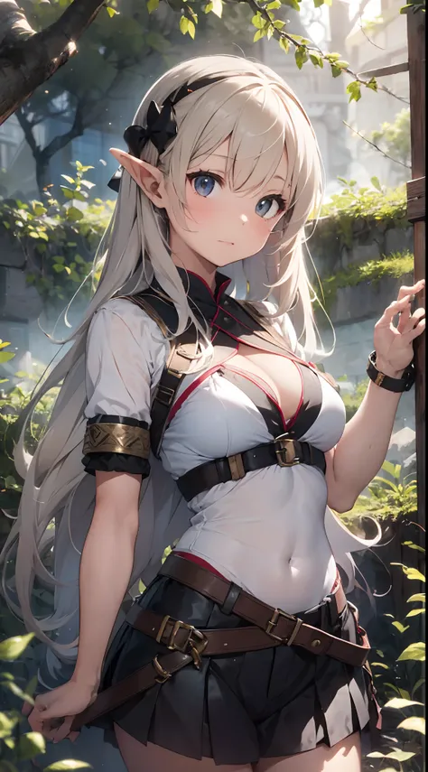 masterpiece、(detaileds、hight resolution、top-quality)、1 girl、The most common elven clans。Wood Elf ...