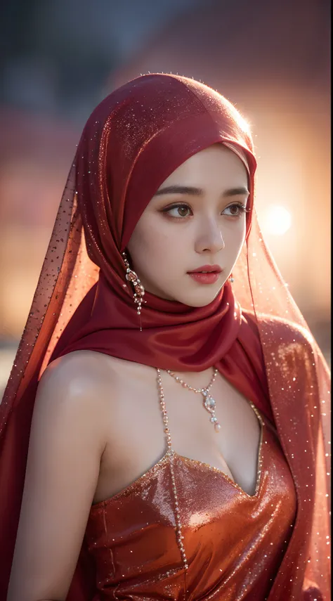 Dilraba Dilmurat Face Veil Hijab Jilbab Muslim Face Mask Seaart Ai
