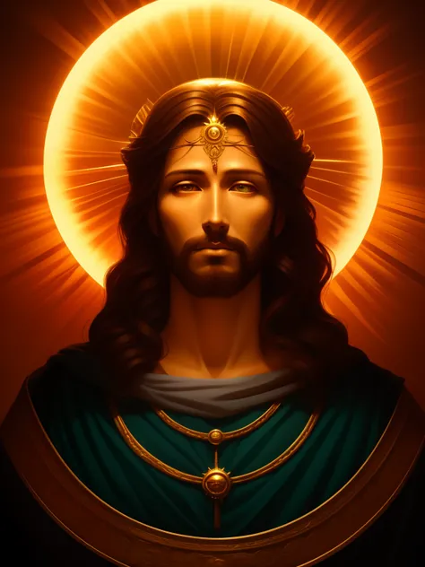 Christ the Redeemer on fire - SeaArt AI