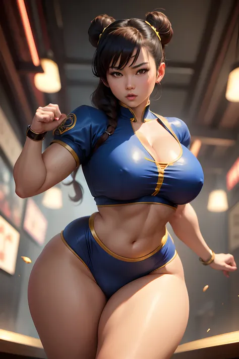Chun Li, voluptuous, thunder t - SeaArt AI