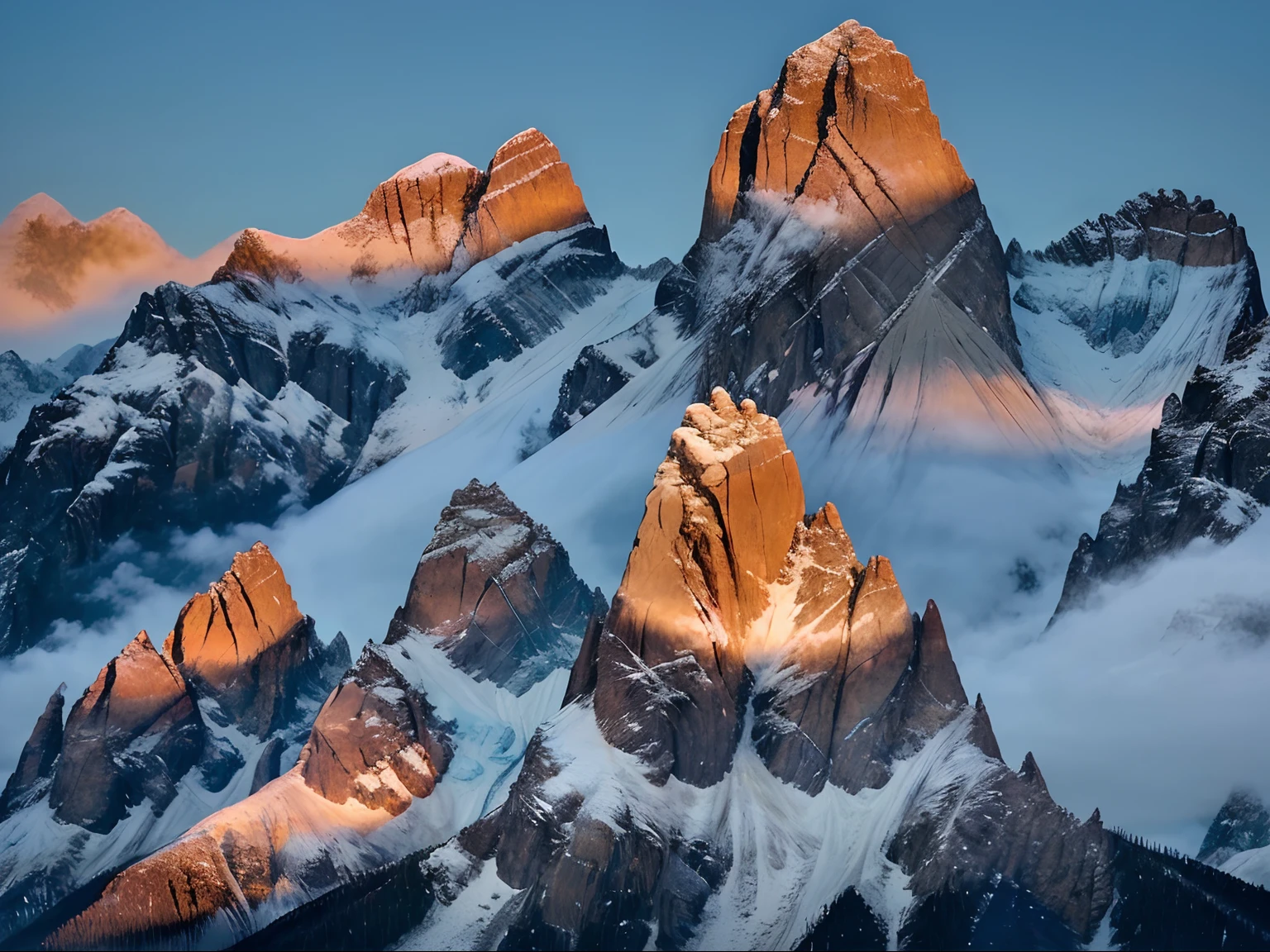 With snow-capped mountain peaks, the majestic natural wonders rise ...