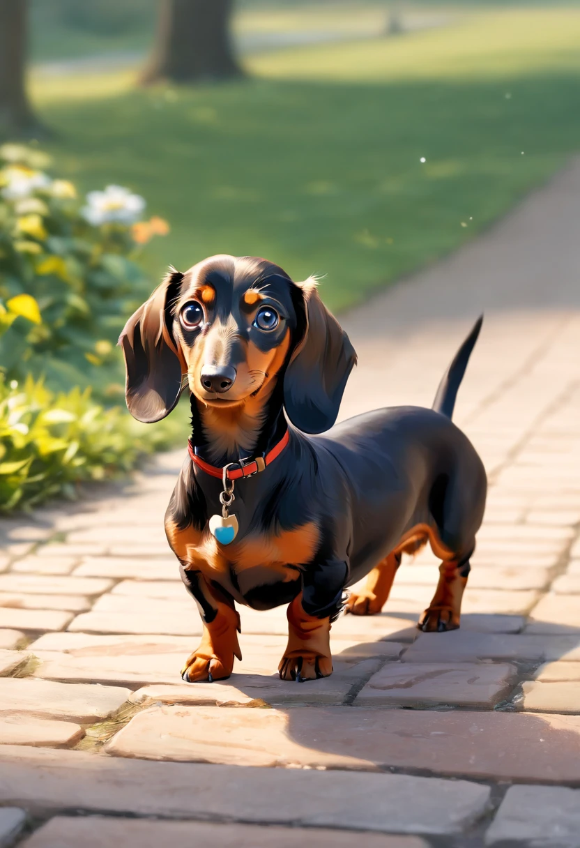 "Produces ultra-high-resolution images of chic miniature Dachshund dogs, In classic poses ...