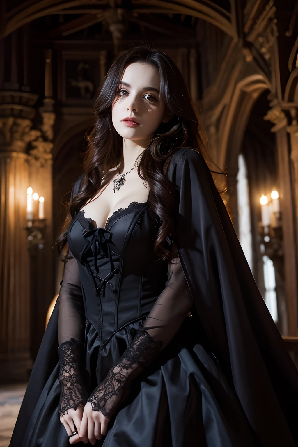 Gothic castle，the bats，cavalier - SeaArt AI