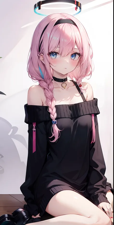 1girl, alternate costume, arona \(blue archive\), bangs, bare legs - SeaArt AI