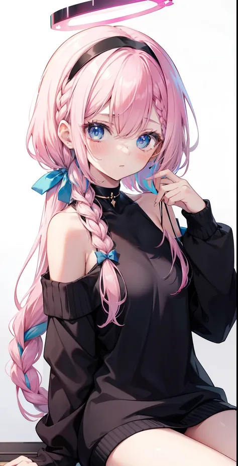 1girl, alternate costume, arona \(blue archive\), bangs, bare legs - SeaArt AI