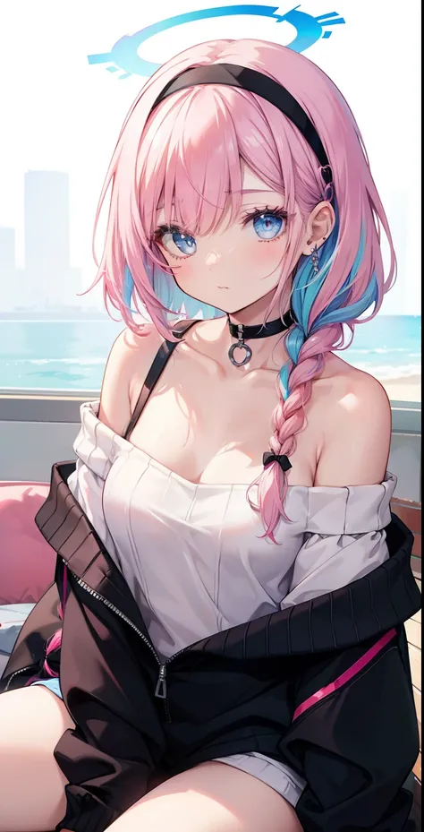 1girl, alternate costume, arona \(blue archive\), bangs, bare legs - SeaArt AI