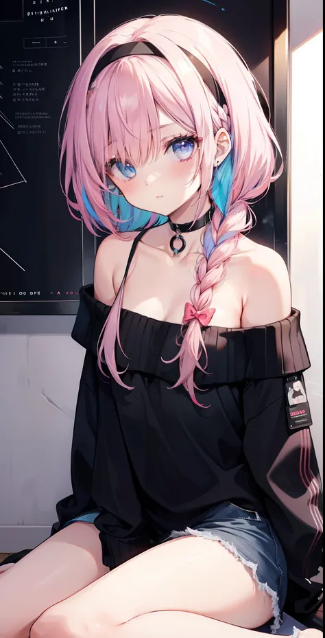 1girl, alternate costume, arona \(blue archive\), bangs, bare legs - SeaArt AI