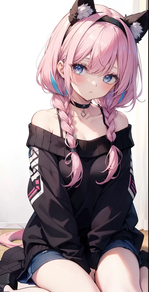 1girl, alternate costume, arona \(blue archive\), bangs, bare legs - SeaArt AI