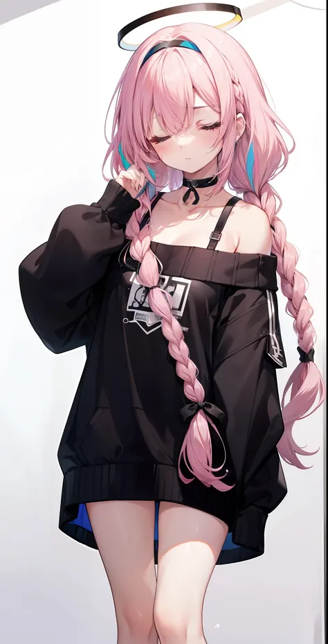 1girl, alternate costume, arona \(blue archive\), bangs, bare legs - SeaArt AI