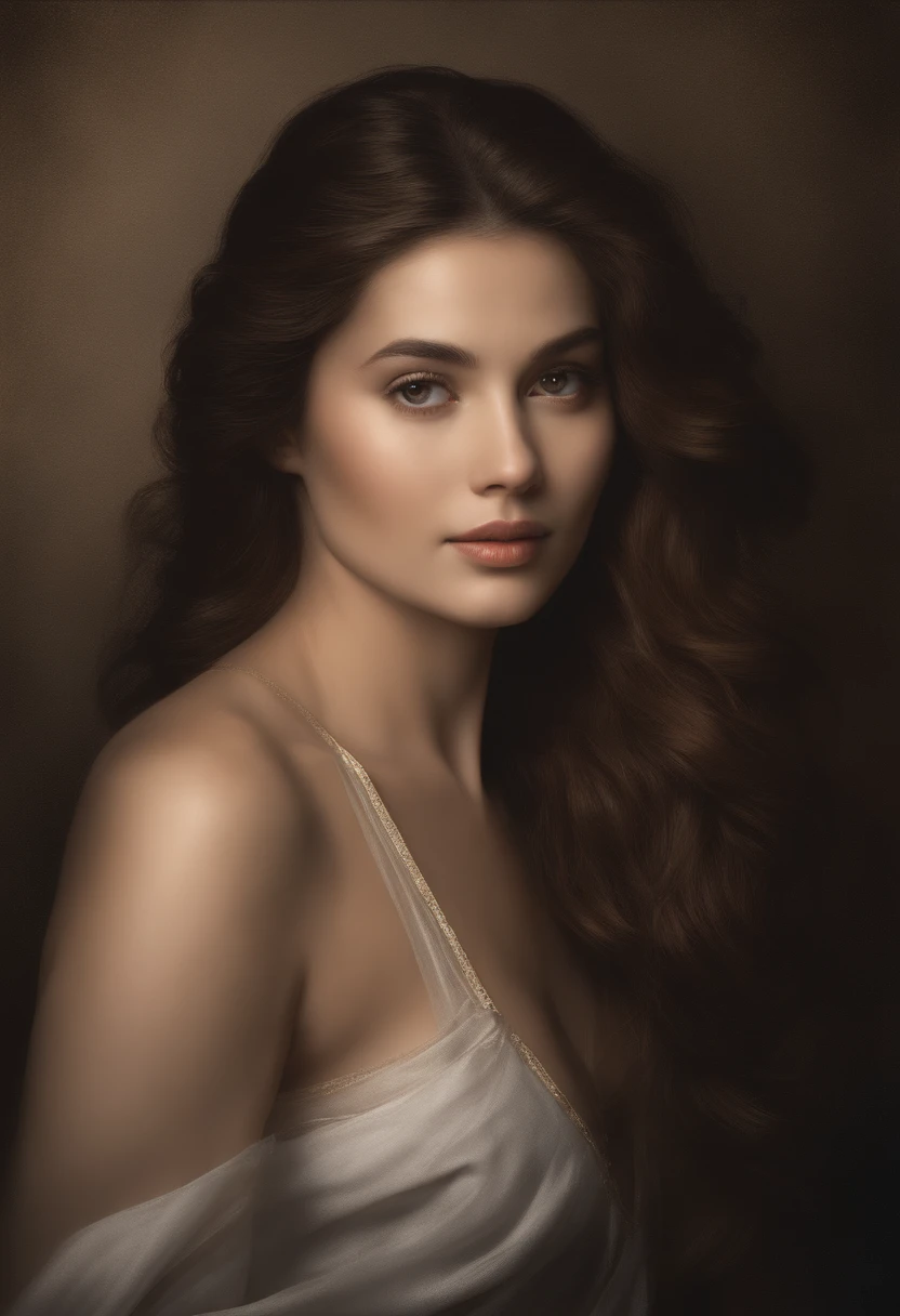 high quality, 8K Ultra HD, hyper-realistic portrait of a captivating woman, The woman is ...