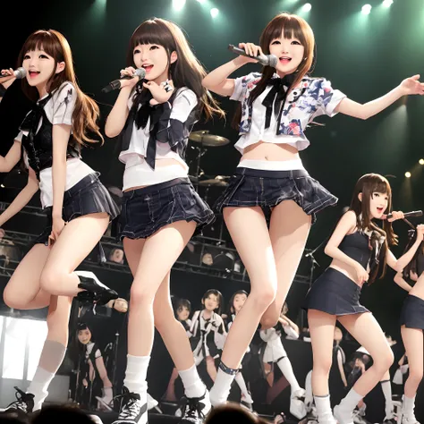 AKB48, Miniskirt, stage, Dancing, Cute - SeaArt AI