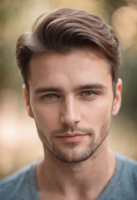 30-year-old man,Moreno, Black hair and short style of the 60s with shine, Beard to make athletic ...