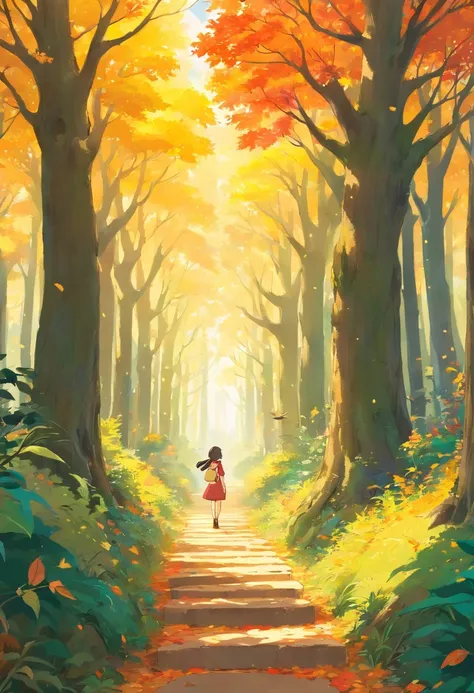 Illustration of the autumnal equinox - SeaArt AI