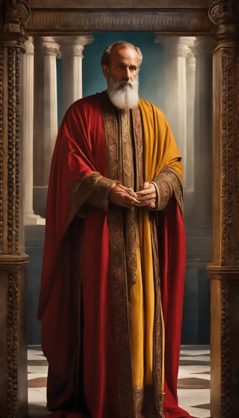 The apostle Paul looked at the screen, roupas compridas, Religion, Ultra foto realsisim - SeaArt AI