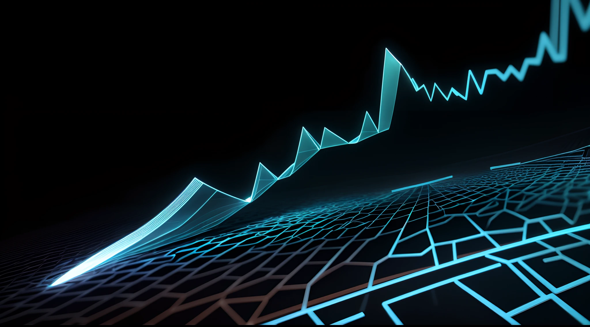 Engaging 3D visualization featuring stunning graphs、glinting - SeaArt AI