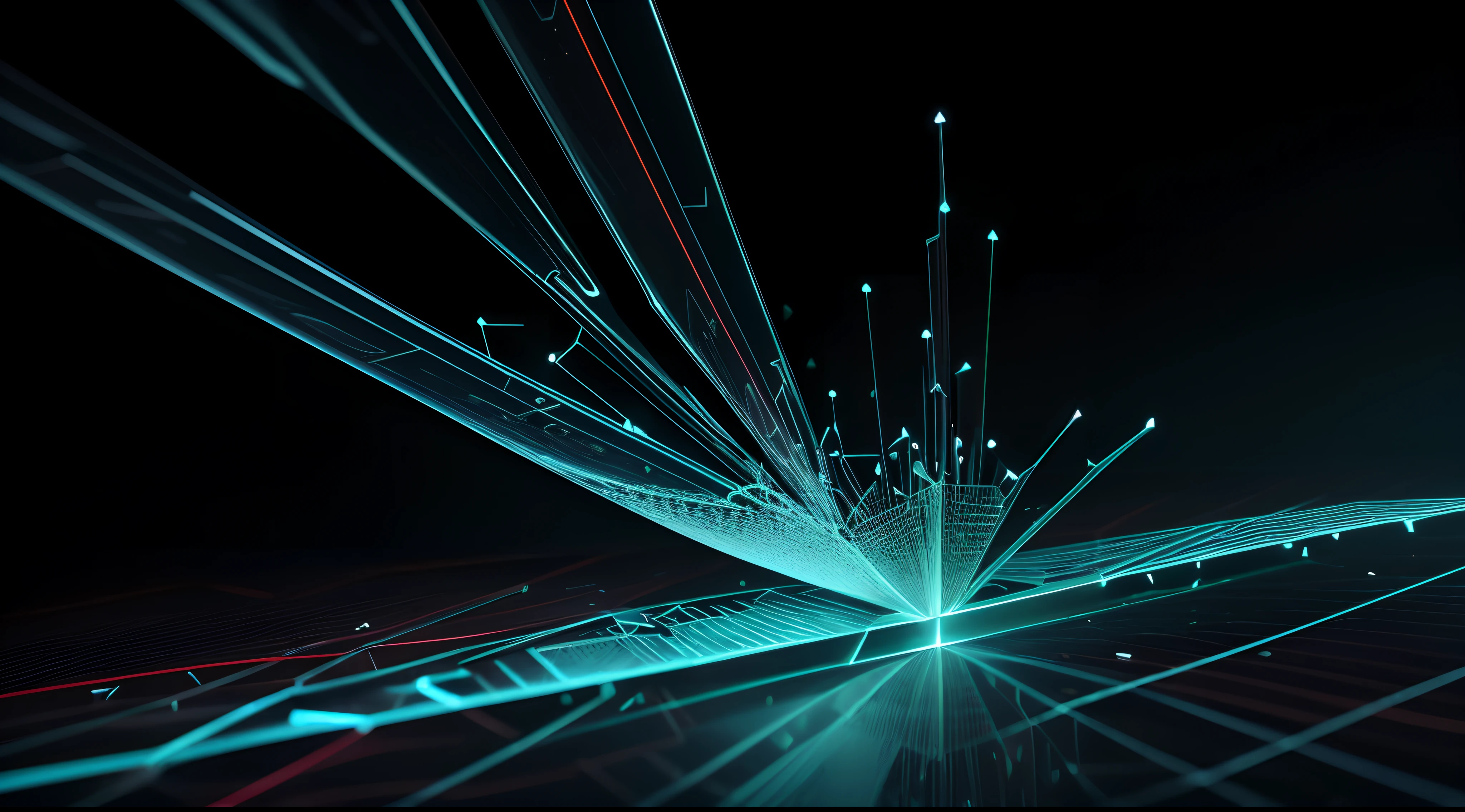 Engaging 3D visualization featuring stunning graphs、glinting - SeaArt AI