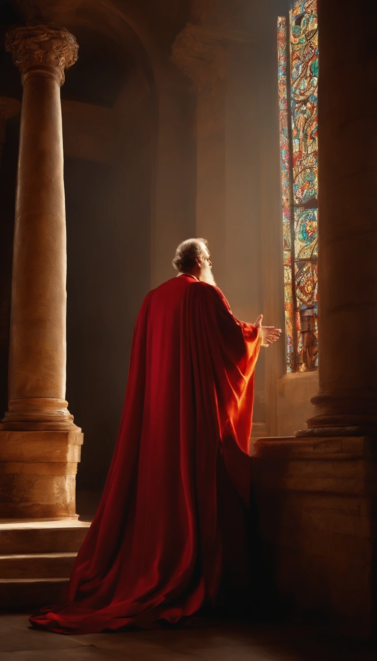 The apostle Paul looked at the screen, roupas compridas, Religion, Ultra foto realsisim - SeaArt AI