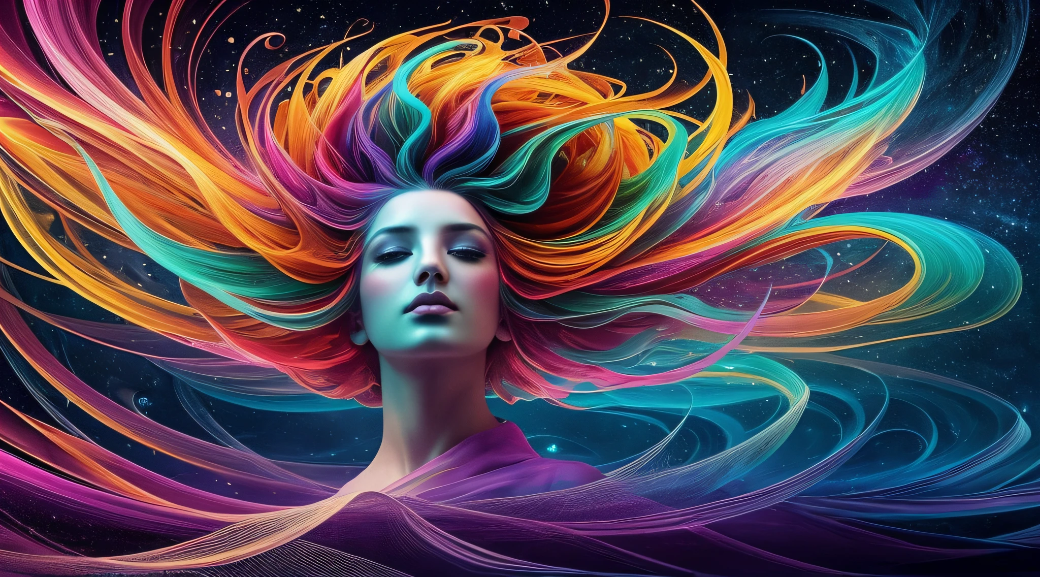 Beautiful surreal programming - SeaArt AI