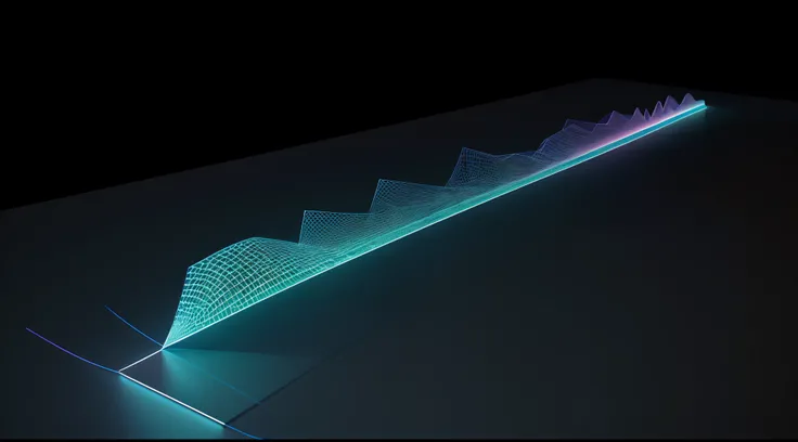Engaging 3D visualization featuring stunning graphs、glinting - SeaArt AI