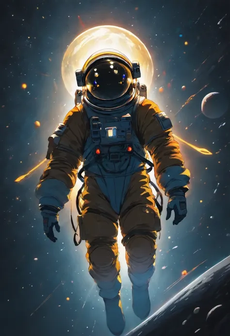 （A cartoon of 2 men in nuclear protective suits pulling the earth apart），（Wear yellow nuclear ...