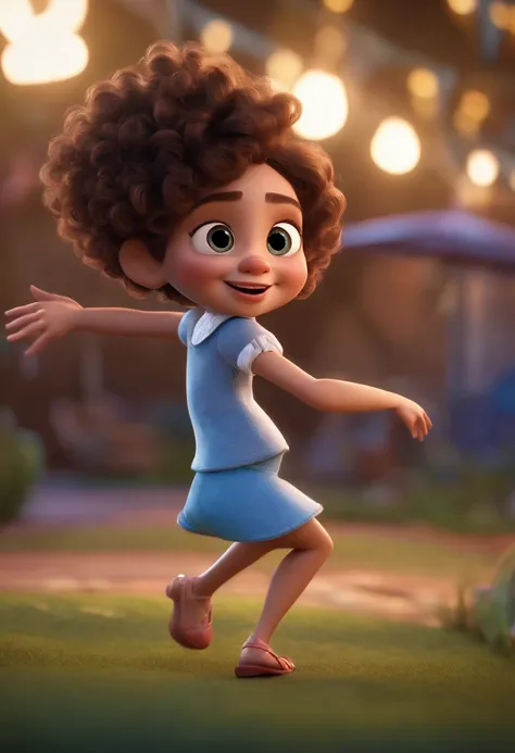 Pixar style image with 3D character white glasses brunette woman short ...