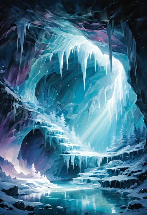 An ancient frost cave embraces you as you step inside, with icicles adorning the walls and ...