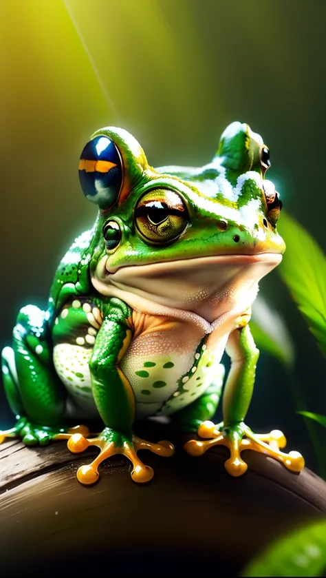 a mutant frog extremely detailed, 8k, isolated on black background ...
