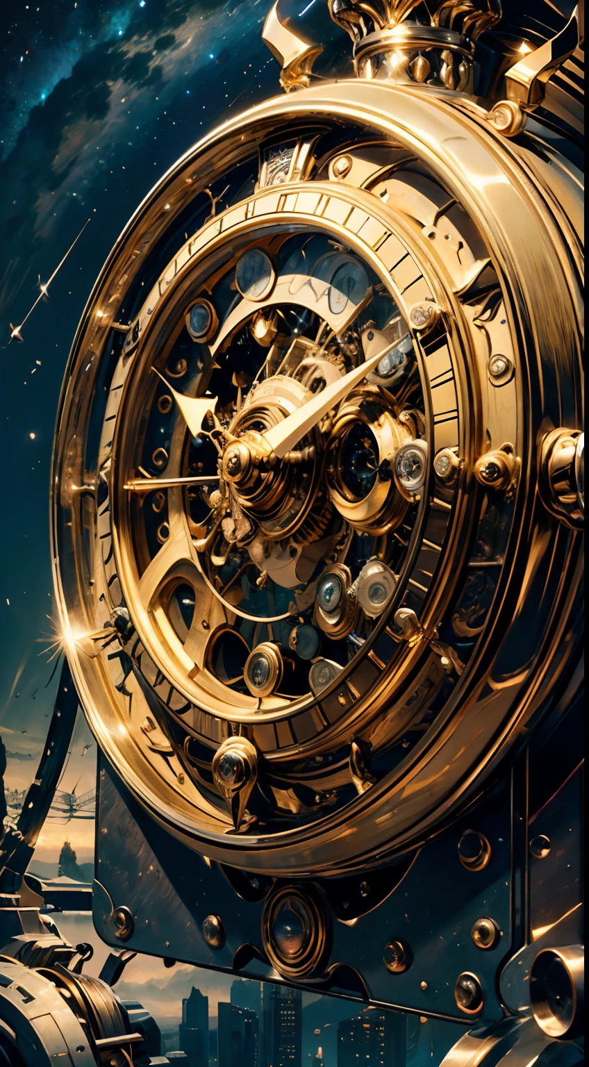 There is a clock that is on the wall of a building - SeaArt AI