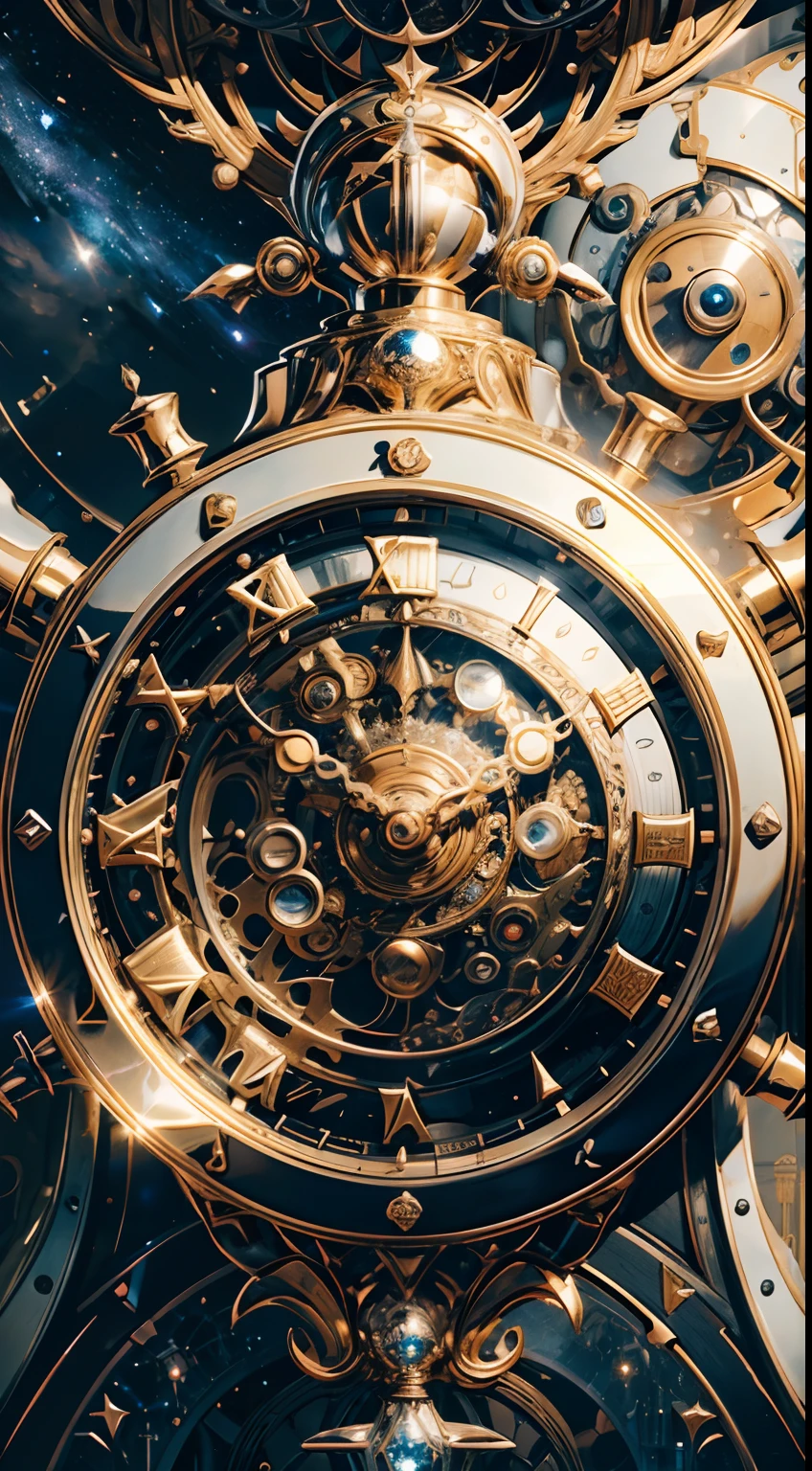 There is a clock that is on the wall of a building - SeaArt AI