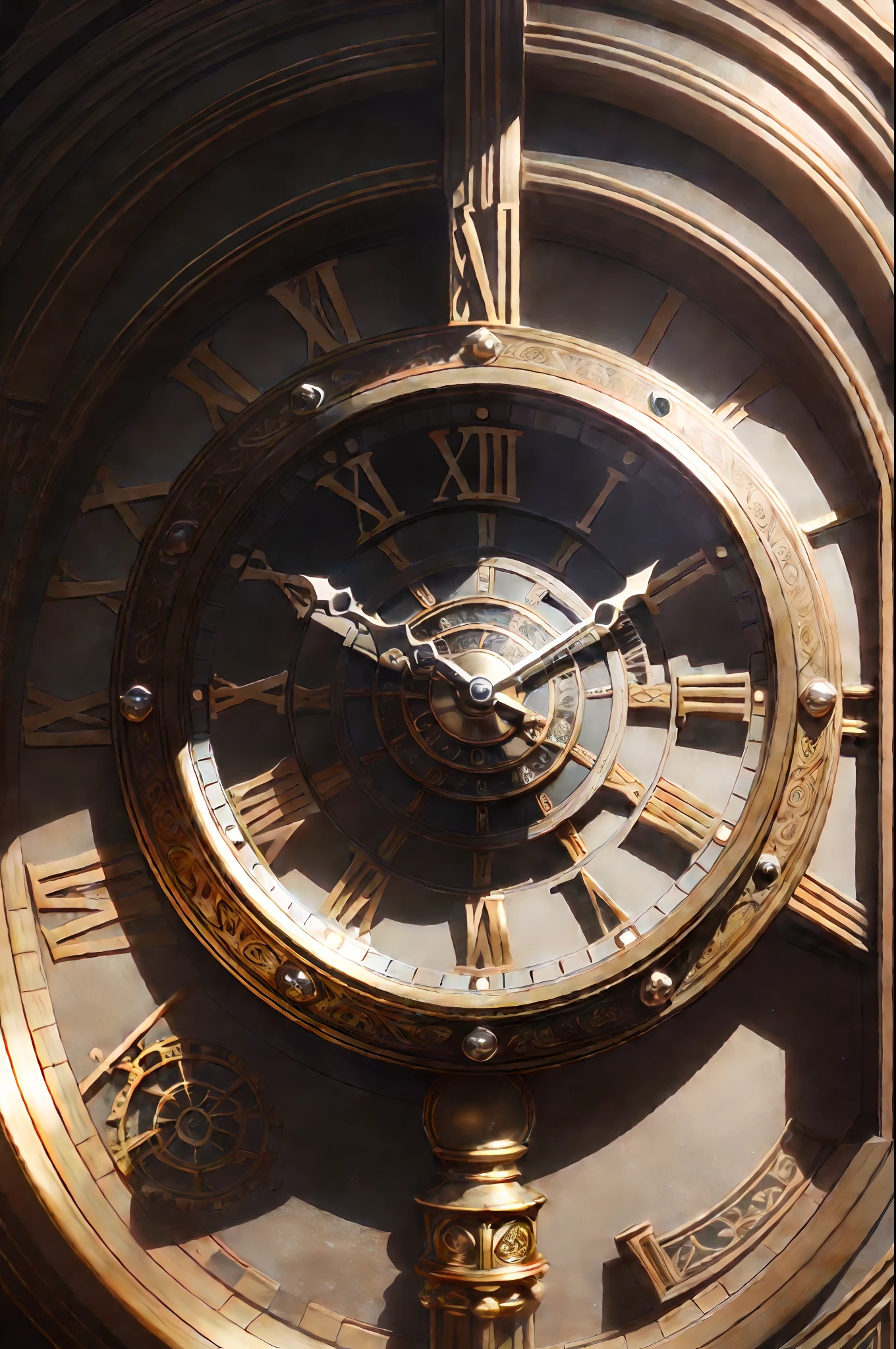 There is a large clock that is on the side of a building - SeaArt AI