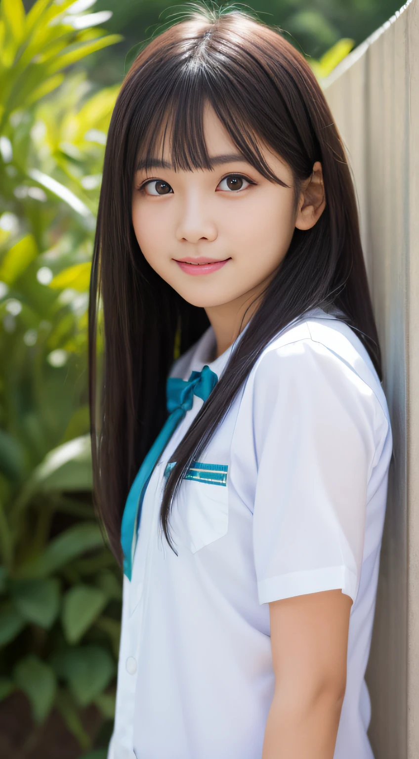 A close up of a woman in a uniform posing for a picture - SeaArt AI