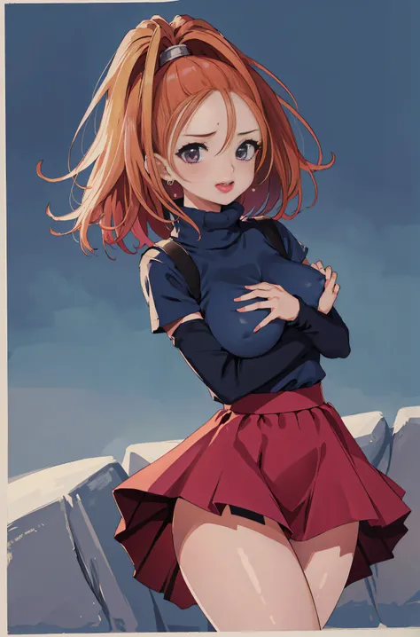 DQ6 Barbara,High Ponytail,Dress,Large breasts、(Best Quality, masutepiece - SeaArt AI