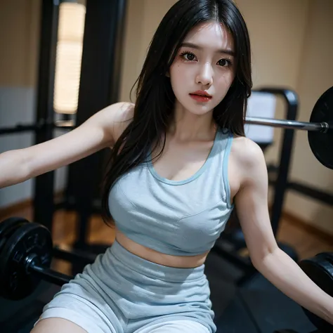 ((Best quality, 8k, Masterpiece :1.3)), 1girl, Pretty woman with slender abs - SeaArt AI