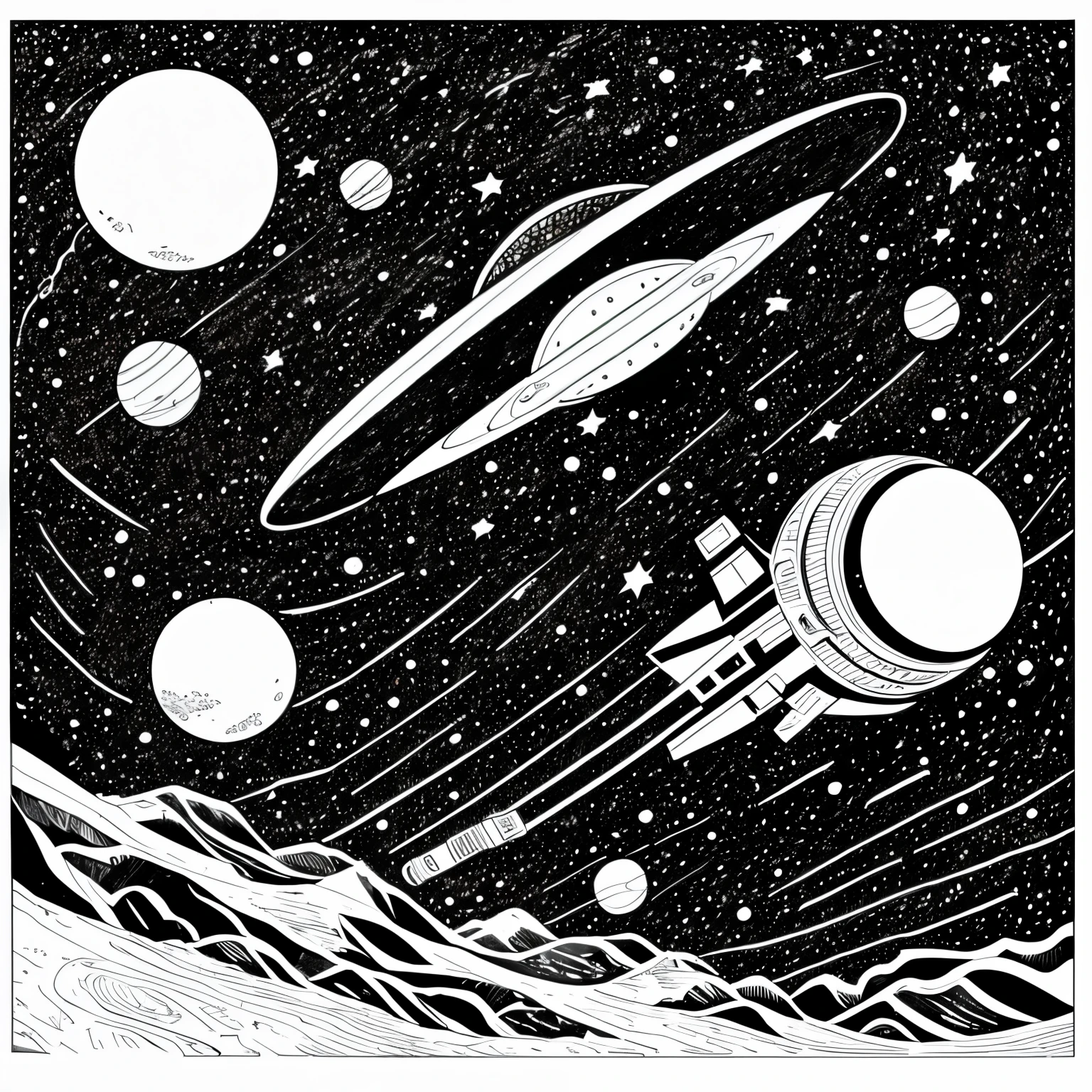 1120 Line Art created with SeaArt AI