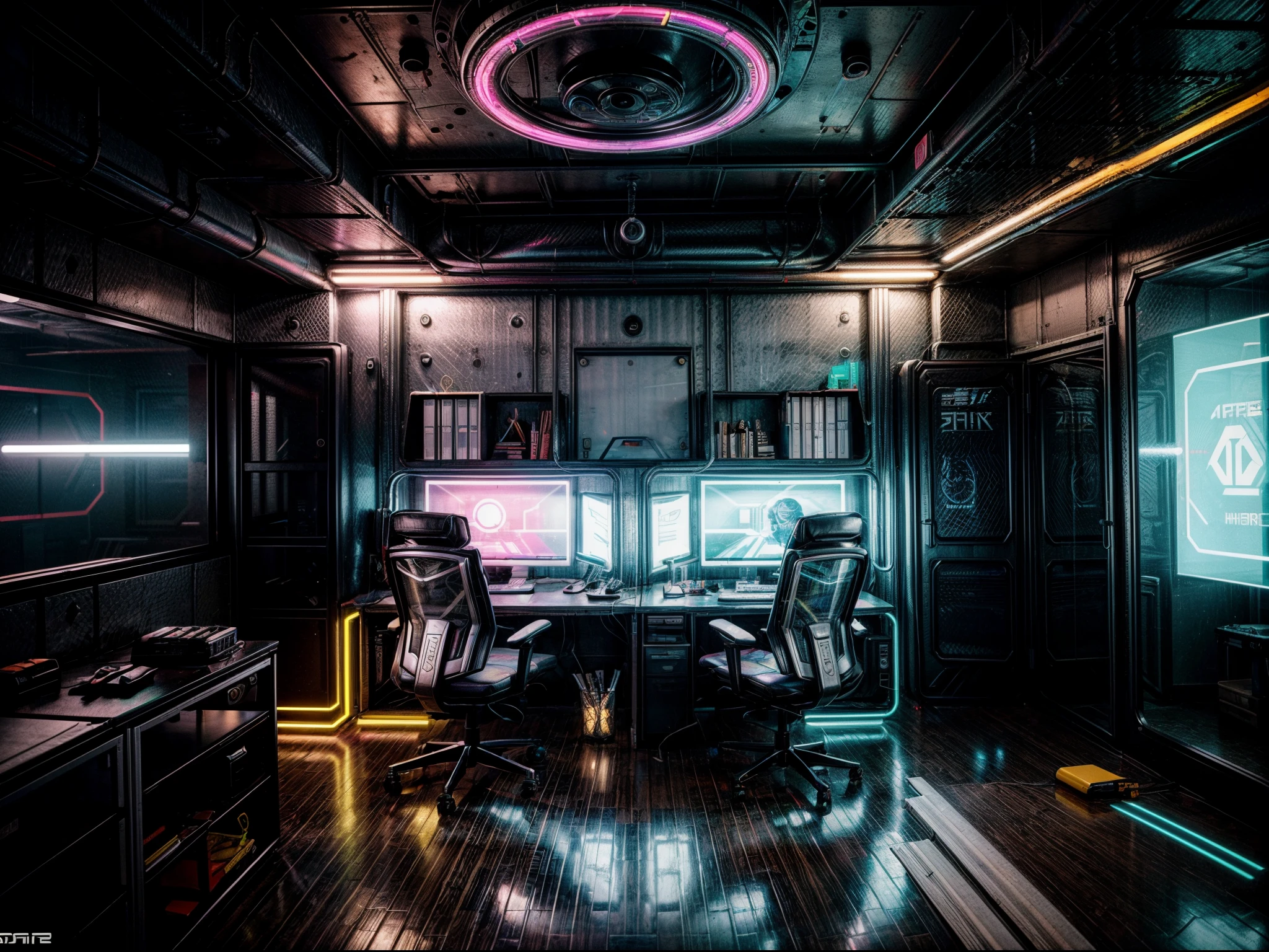 Interior design for a cypherpu - SeaArt AI