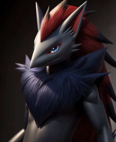 (realistic, photorealistic:1.37), masterpiece, zoroark (pokemon), looking at viewer - SeaArt AI