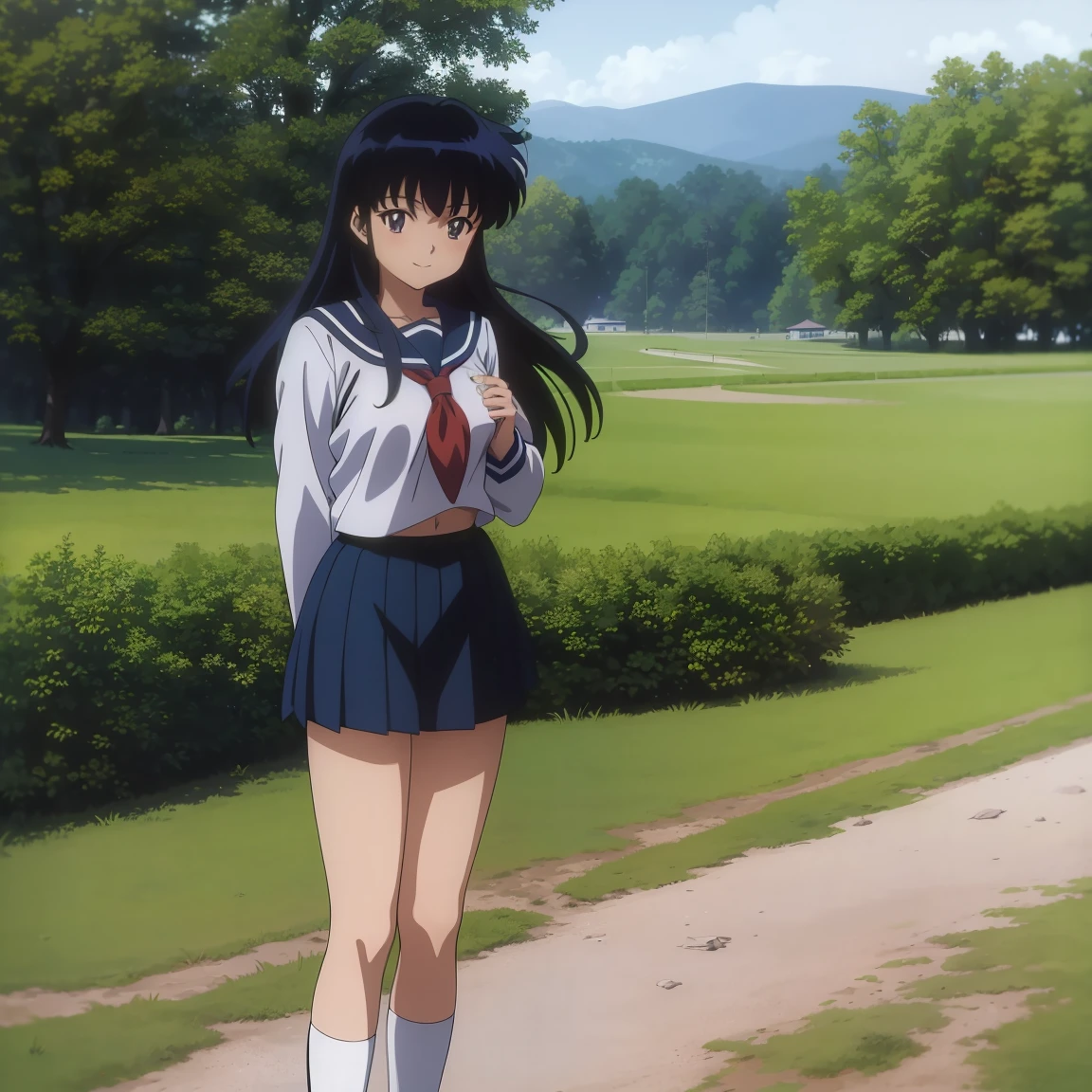 Best quality, masterpiece, HD, Kagome Higurashi, 1girl - SeaArt AI