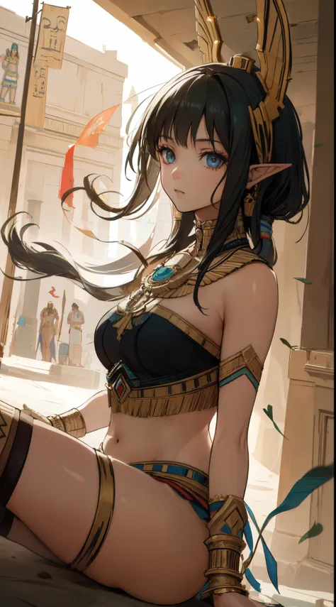 【Costume】【Cosplay】Horus Clothing ~ Bottomless Egyptian Clothes 荷鲁斯埃及服饰 - SeaArt AIモデル