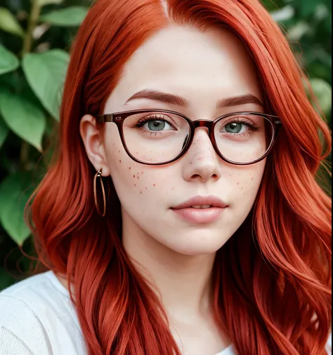 photo of a redhead woman with - SeaArt AI