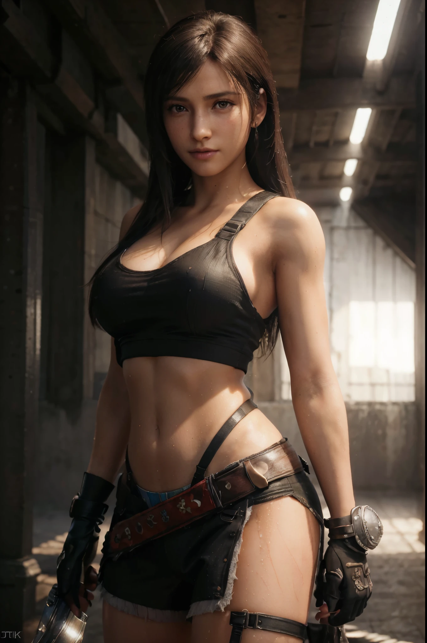 tifa ff7, (masterpiece, best quality:1.2),(8k,highres - SeaArt AI