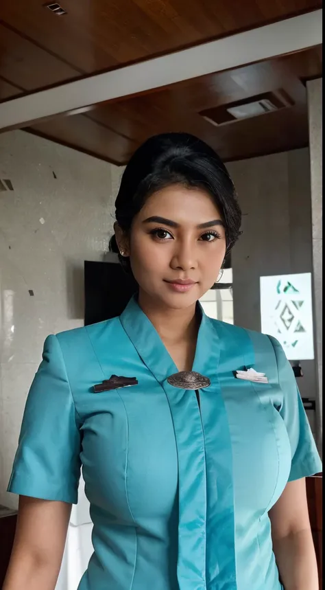 Garuda Indonesia Stewardess Uniform - Modelo SeaArt AI