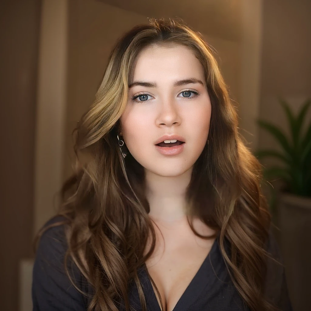 Beautiful teen girl cleavage - SeaArt AI