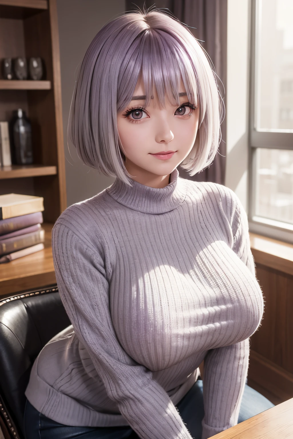 A Close Up Of A Person Sitting At A Desk With A Laptop Seaart Ai