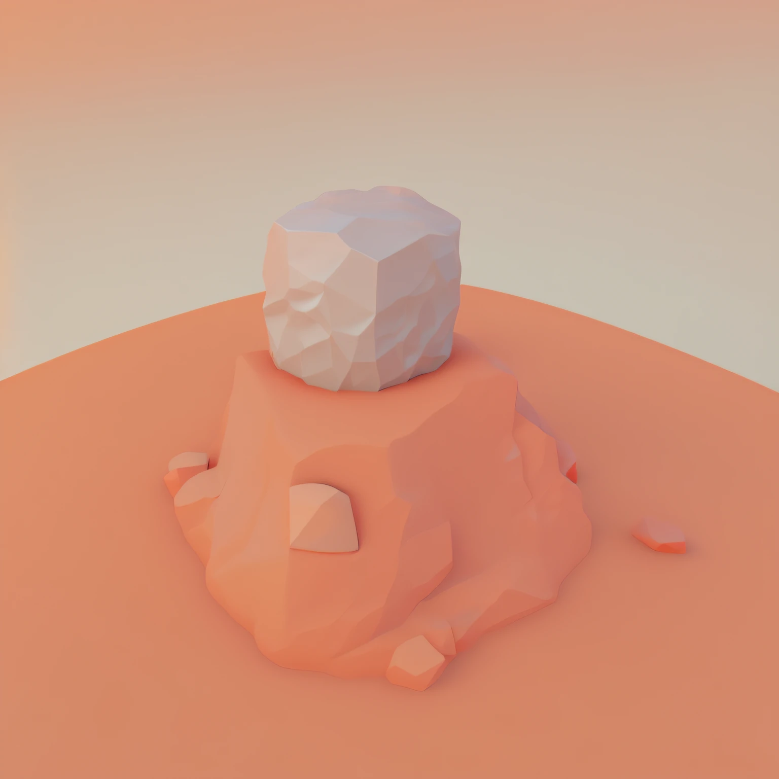 A close up of a small white object on a pink surface - SeaArt AI